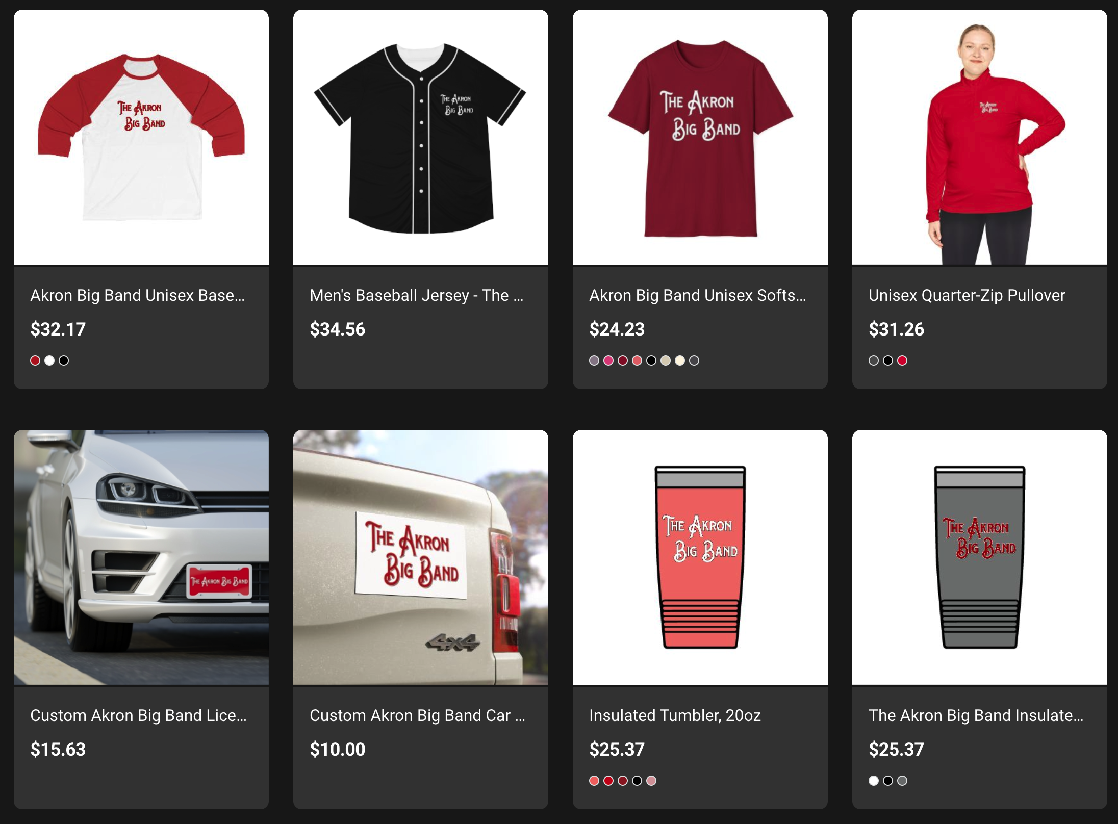 Merch! – The Akron Big Band